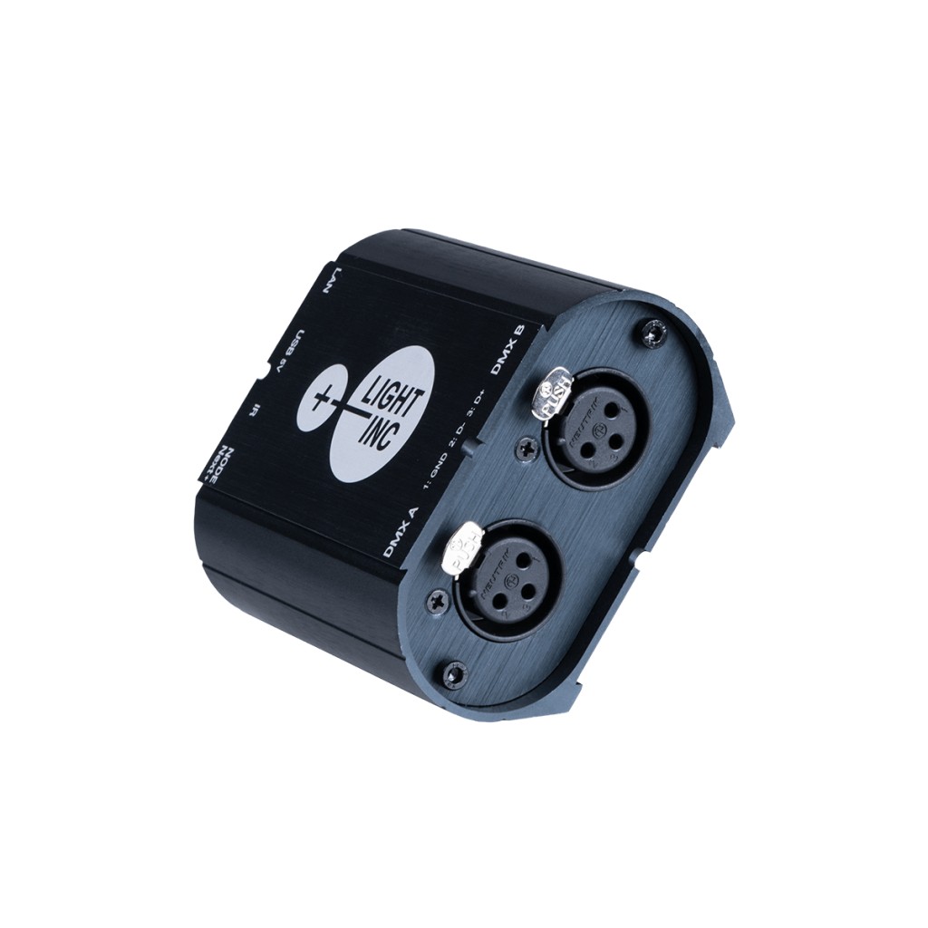 2 XLR universes; Power over Ethernet